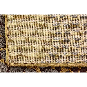 Unique Loom Barista Collection Area Rug - Java (5' 3" x 8' Rectangle, Beige/ Black)