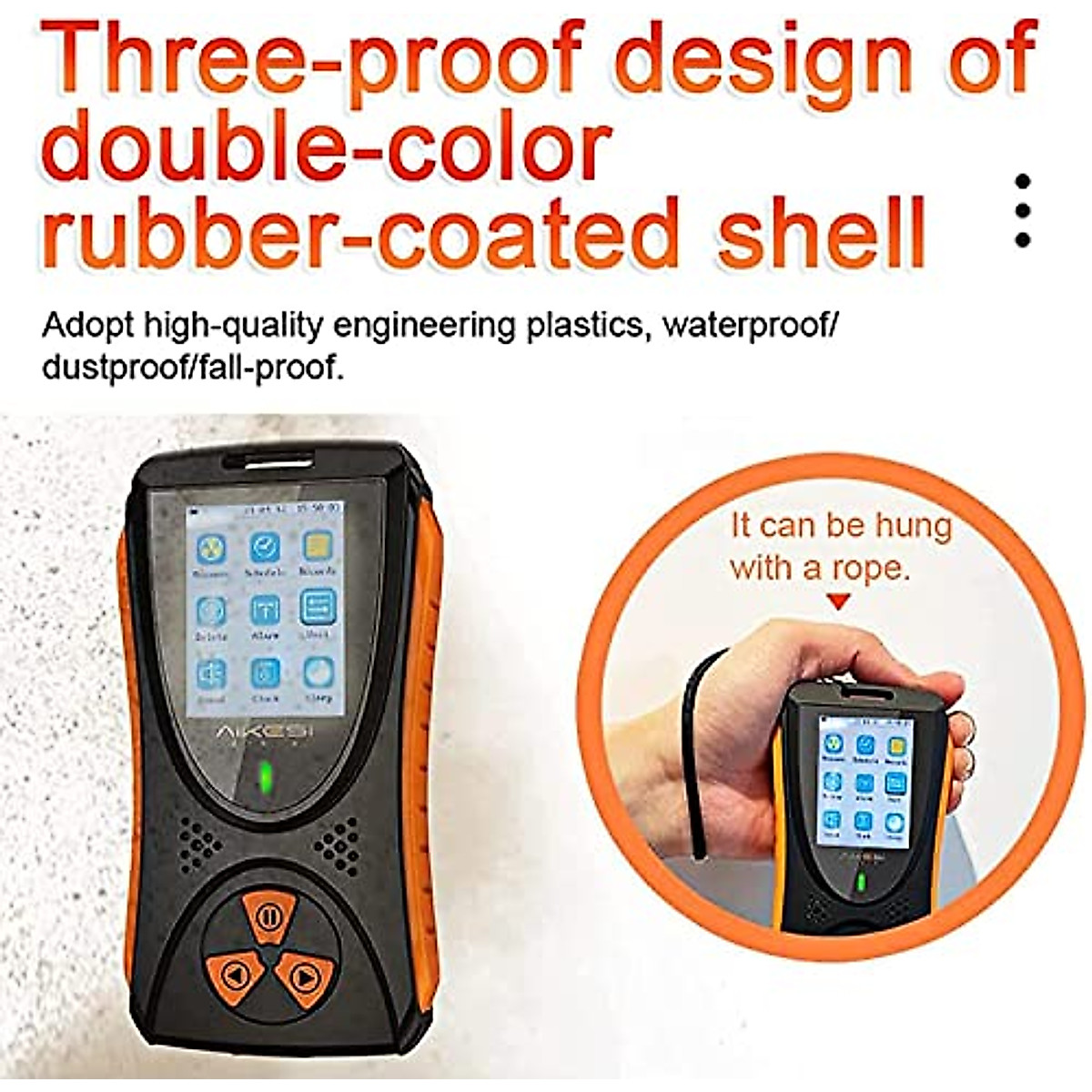 YNITJH Portable Geiger Counter Nuclear Radiation Monitor Alarm Nuclear Radiation Detector Personal Dose Ore Xy Ray Measuring Instrument Dosimeter Digital Meter High Sensitivity