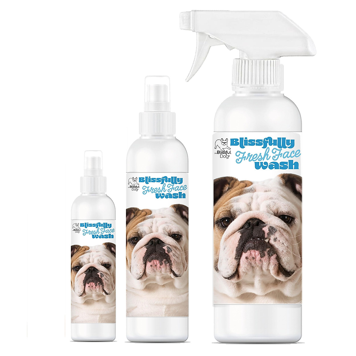 The Blissful Dog Blissfully Fresh Face Wash - Cleans Facial Folds and Wrinkles, 4-Ounce, Bulldog