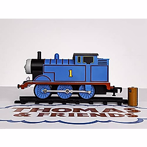 Lionel Battery-Operated Mattel Thomas & Friends Toy Train Set with Locomotive, Train Cars, Track & Remote with Authentic Train Sounds, & Moving Eyes for Kids 4+
