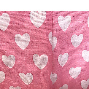 63L Large Laundry Basket, ZUEXT Collapsible Laundry Bag, Waterproof, Freestanding Laundry Hamper with Handles for Room,Toy Organizer,Home Decor(19.7x15.7 Inch, Pink Love Heart)