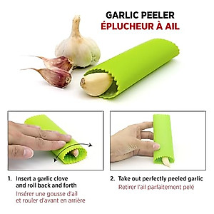 Starfrit Deli Slicer - Slices Meat, Cheese, Bread - 6.5" Stainless Steel Blade - Adjustable Thickness Knob - Nestable for Easy Storage | 2-in-1 Fruit and Vegetable with Bonus Peeler