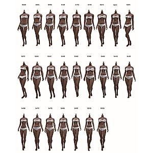 HiPlay TBLeague 1/6 Scale 12 inch Female Super Flexible Seamless Figure Body, Asian Girl Type, Medium Bust Minature Collectible Action Figures (S26A (Pale, 270mm))