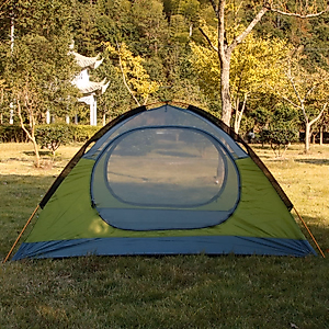 3-4 Season 2 3 Person Lightweight Backpacking Tent Windproof Camping Tent Awning Family Tent Two Doors Double Layer with Aluminum rods for Outdoor Camping Family Beach Hunting Hiking Travel