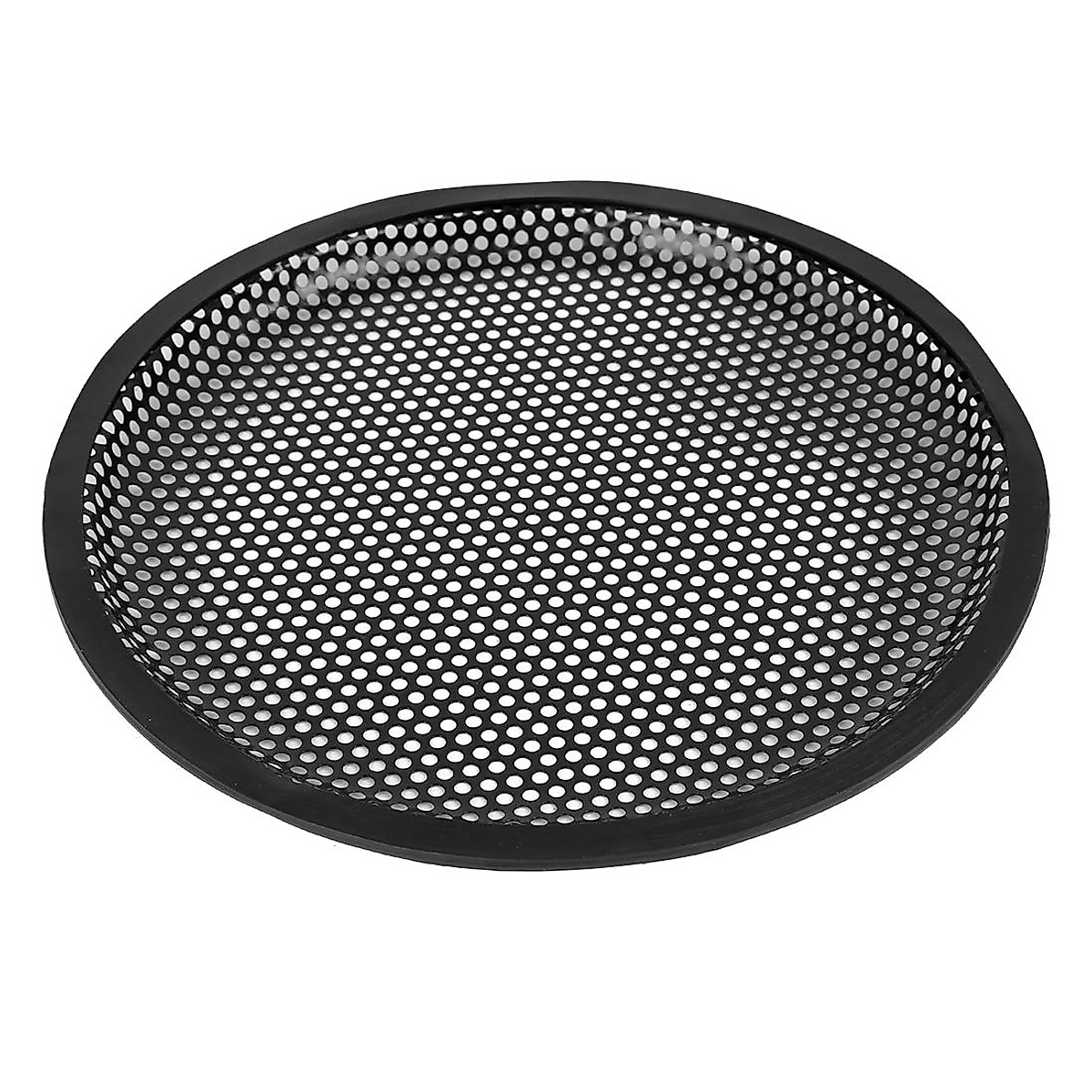 X AUTOHAUX Universal 10 Inch Car Audio Speaker Subwoofer Metal Waffle Grill Cover Protector with Rubber Edge and Clips