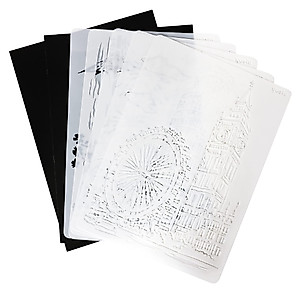 Floral Guard Scratch Paper Arts & Crafts for Kids-15PCS Scratch Paper Off Set Arts & Crafts Supplies Kits with 10 Wooden Stylus and 5 Stencils for Girls Boys DIY Party Games Christmas Birthday Gift