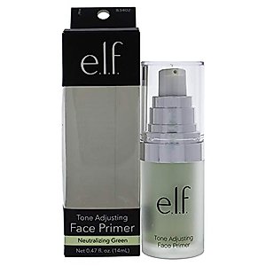 e.l.f, Tone Adjusting Face Primer - Small, Lightweight, Long Lasting, Silky, Smooth, Neutralizes Uneven Skin Tones and Redness, Preps Skin, Suitable For All Skin Types, 0.47 Oz