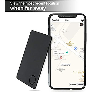 NUFR Wallet Tracker Finder Locator, Small Best Slim GPS Credit Debit Card Find Wallet Location Chip Tracker Device for Men Lost Waterproof with Built-in 24-30 Months Battery