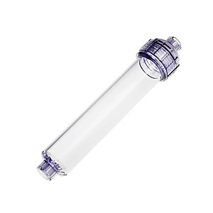 Clear Empty Refillable Inline Water Filter Cartridge 2" x 10" | For DI/Resin/Carbon/Calcite/Alkaline Media