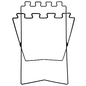 CHICIRIS Trash Rack, Portable Garbage Bag Holder Place 33‑Gallon for Camping Picnic Barbecue