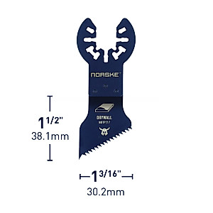 Norske Tools NOTP217 Oscillating Multi Tool Accessory Blade Universal Fit for Drywall Cutting