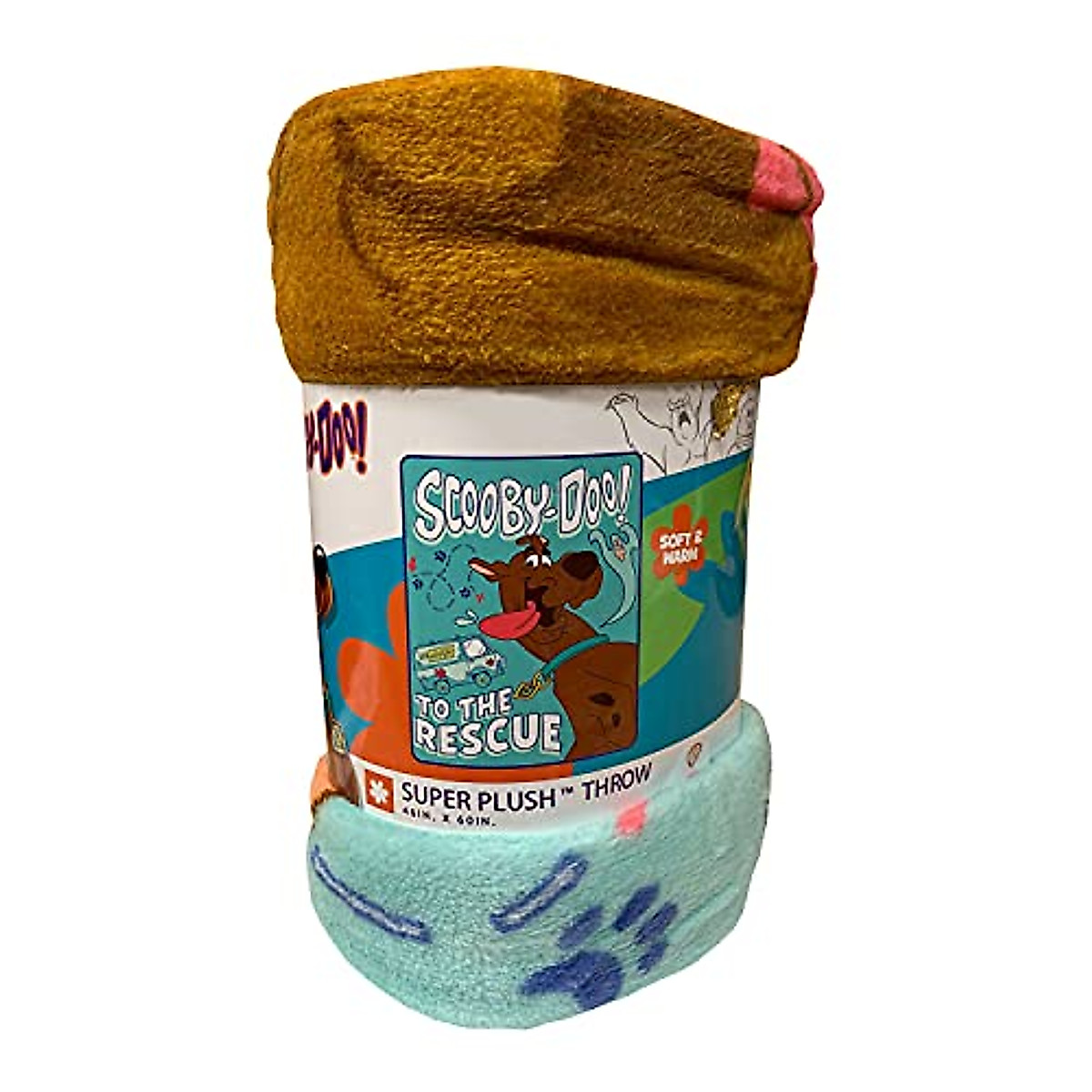 New Family Scooby-Doo Our Pal Scooby Soft Plush Blanket 46" x 60''