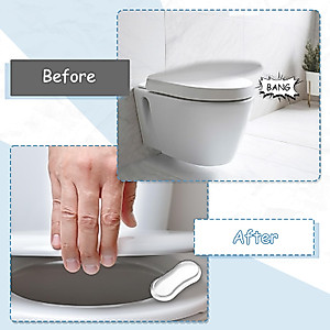 20 Pcs Toilet Seat Bumper Toilet Seat Bidet Replacement Kit Toilet Seat Buffers Universal Replacement Bumpers Silicone Rubber Bumpers for Bidet Toilet Seat Bumpers for Lid for Families Hotels