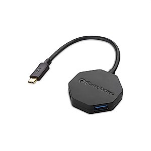 Cable Matters Ultra Mini 4 Port USB C Hub (USB-C Hub, USB 3.1 Hub, USB Type C Hub) - Thunderbolt 4 / USB4 / Thunderbolt 3 Port Compatible
