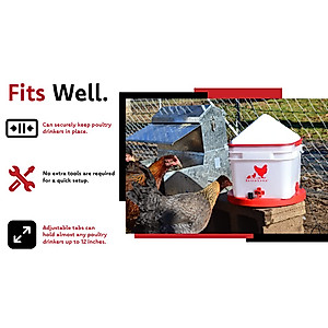 RentACoop 12" Poultry Deicer Base – Electric Heated Warmer for Poultry Waterers in Winter, Freeze Proof, Indoor/Outdoor Use