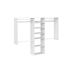 Easy Track 4'-8' W DeluxePlus Shelving Closet Kit