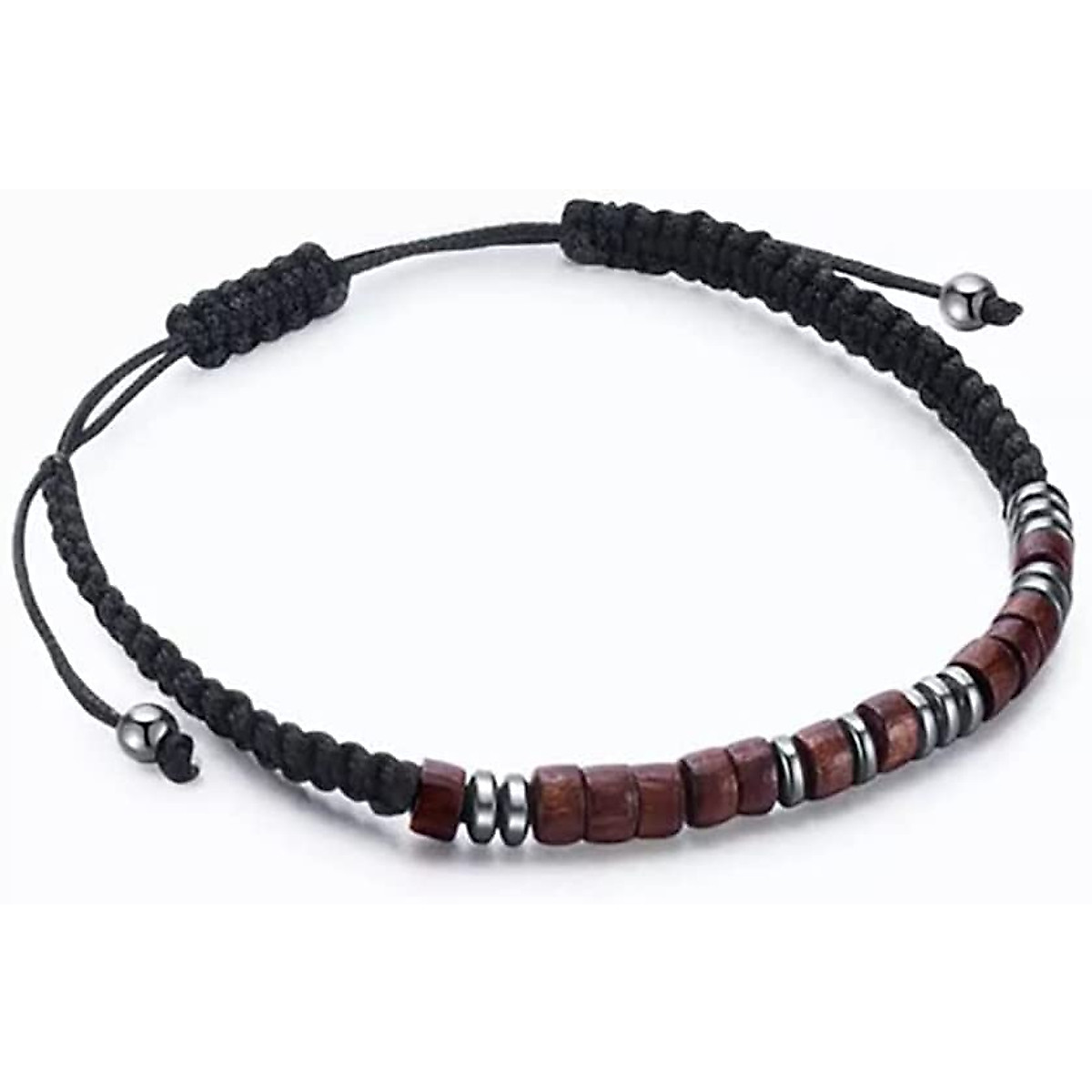 FUFAAPC to My Son and Grandson,I Love You Morse Code Bracelet, I Love You Morse Code Grandson Bracelet, Adjustable Inspirational Beaded Morse Code Bracelets, Personalized Mens Bracelet (A)