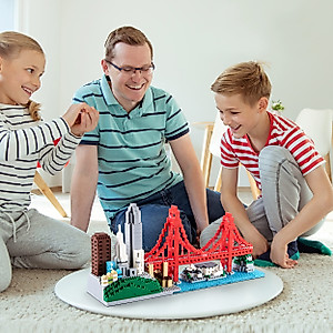 DOLBLOCK Micro Building Blocks Set San Francisco Golden Gate Bridge Modle Set, Architecture Skyline Collectible Building Kit Toy Present for Adults and Teens (1610 Pieces)