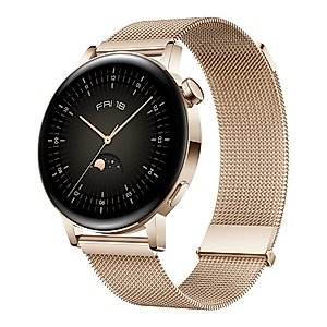 HUAWEI Watch GT 3 (42mm) GPS + Bluetooth Smartwatch (Light Gold) - International Version