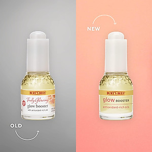 Burt's Bees Glow Booster Face Serum with Antioxidant-Rich Oils for Normal and Combination Skin, 0.51 Fluid Ounces