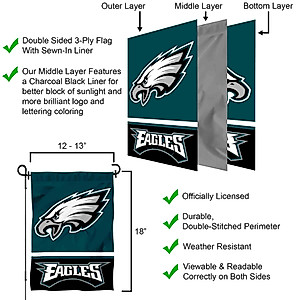 WinCraft Philadelphia Eagles Double Sided Garden Flag