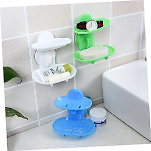 STOBAZA Wall Mount Bracket Cutlery Tray Soap Holder Suction Cup Wall Suction Cup Holder Suction Plate Hanger Holder