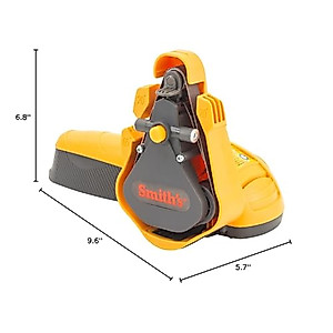 Smith’s 50933 Knife & Scissor Electric Belt Sharpener – Fine, Medium, & Coarse Belts – Straight Edge Blades – Handheld Sharpening – Workshop & Tool Sharpener