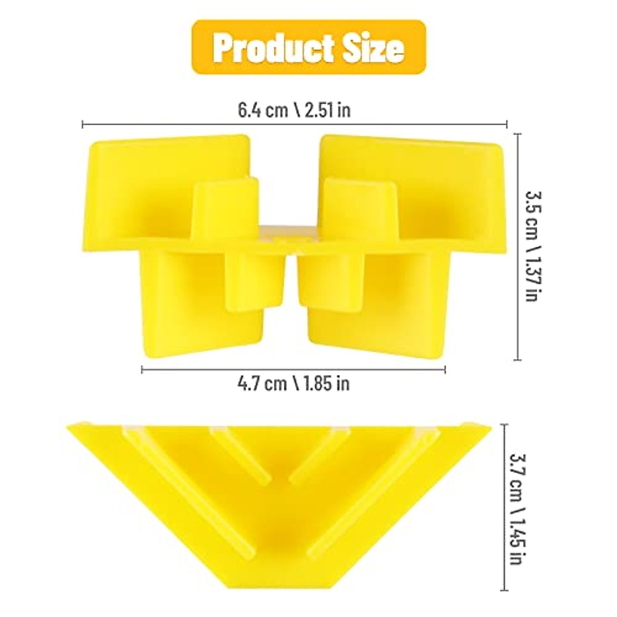 12 Pcs Tray Stackers for Freeze Dryer Trays Accessories, Tray Stackers Compatible for Harvest Right Trays Reducing Space (Yellow)