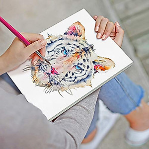 Artisto Watercolor Pads 9x12”, Pack of 2 (60 Sheets), Glue Bound, Acid-Free Paper, 140lb (300gsm), Perfect for Most Wet & Dry Media, Ideal for Beginners, Artists & Professionals