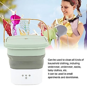 Mini Portable Washing Machine, Large Capacity Portable Washer with Spin Dryer for Clothes Laundry, Low Noise Suitable for Apartment, Dorm, Camping, RV (US Plug)
