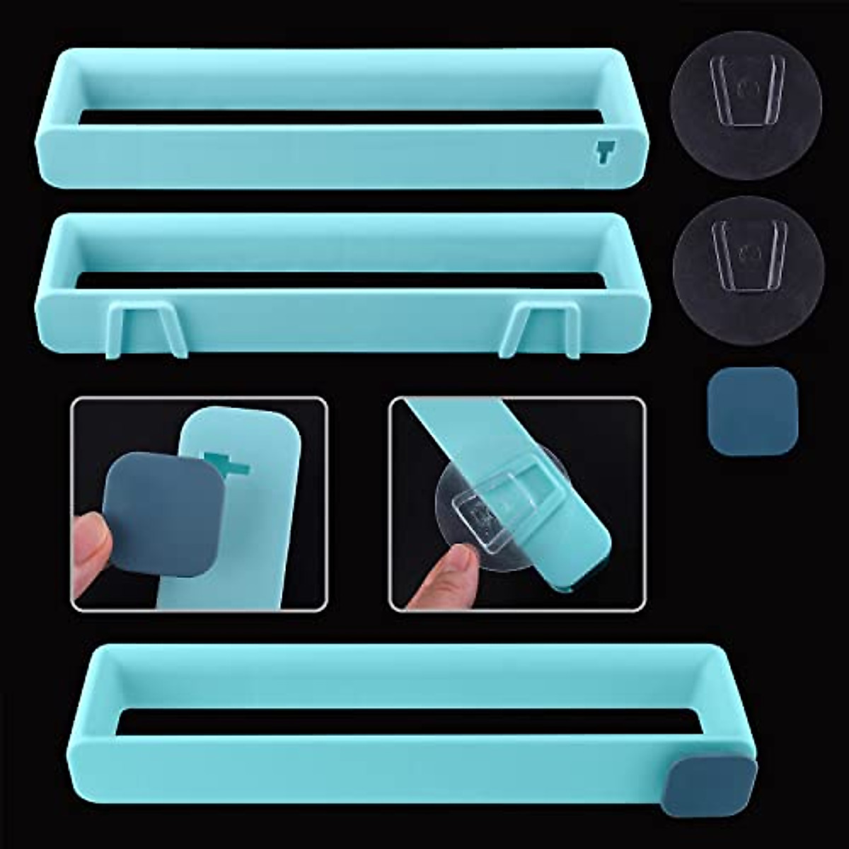 2 PCS Slippers Rack Wall Mounted Hanging Shoe Holder Self Adhesive Shoe Rack Hanging MultiFunction Simple Convenient Wall Bracket Shoe Organiser for Door Cabinet Motorhome Bathroom Kitchen Living Room