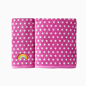 SKL Home by Saturday Knight Ltd. Rainbow Cloud 2 Pc Hand Towel in Pink