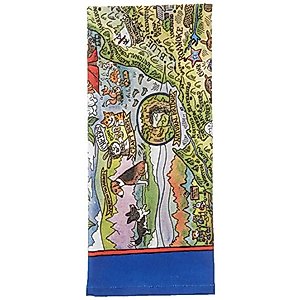 Kay Dee Designs Adventure Destinations Virginia Map Tea Kitchen Towel, 18" x 28", Various