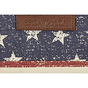 Bella Taylor American Dream Sleek Messenger Crossbody Purse Crossbody Bag; Red, Cream, and Navy