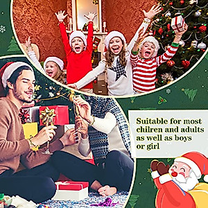 24 Pack Bell Christmas Bracelet Jingle Bracelets for Kids Adjustable Friendship Bracelets Adults Red and Green Wristbands Fun Christmas Party Favors Gifts Stocking Stuffers Holiday Carnival