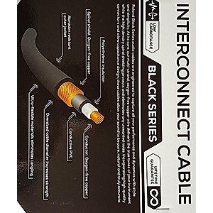 Roland Black Series 1/4-Inch TRS Male to Dual 1/4-Inch TS Male Insert/Splitter Cable - 10 Foot (RCC-10-TR28V2), Copper,Black