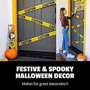 101 Safety Products 5mil Yellow Caution Tape | Heavy Duty 3" Wide for Maximum Visibility | Durable & 3X Stronger Than 3mil Tape | Barrier for Construction, Dangerous & Hazardous Areas | 1,000 Ft Roll