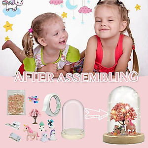 TeiRAY Make Your Own Unicorn Night Light - Unicorn Craft Kit for Kids, Arts and Crafts Nightlight Project Novelty for Girl Age 5 6 7 8 9 Year Old Unicorns Gifts for Girls