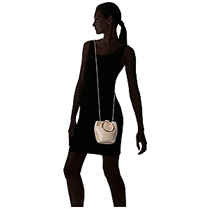 Jessica McClintock womens Jessica Mcclintock Gwen Ball Mesh Ring Wristlet Pouch Clutch Evening Bag, Gold, One Size US