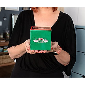 Friends Central Perk 4-Inch Tin Storage Box Cube Organizer with Lid | Basket Container, Cubby Cube Closet Organizer, Home Decor Playroom Accessories | Nostalgic Gifts And Collectibles