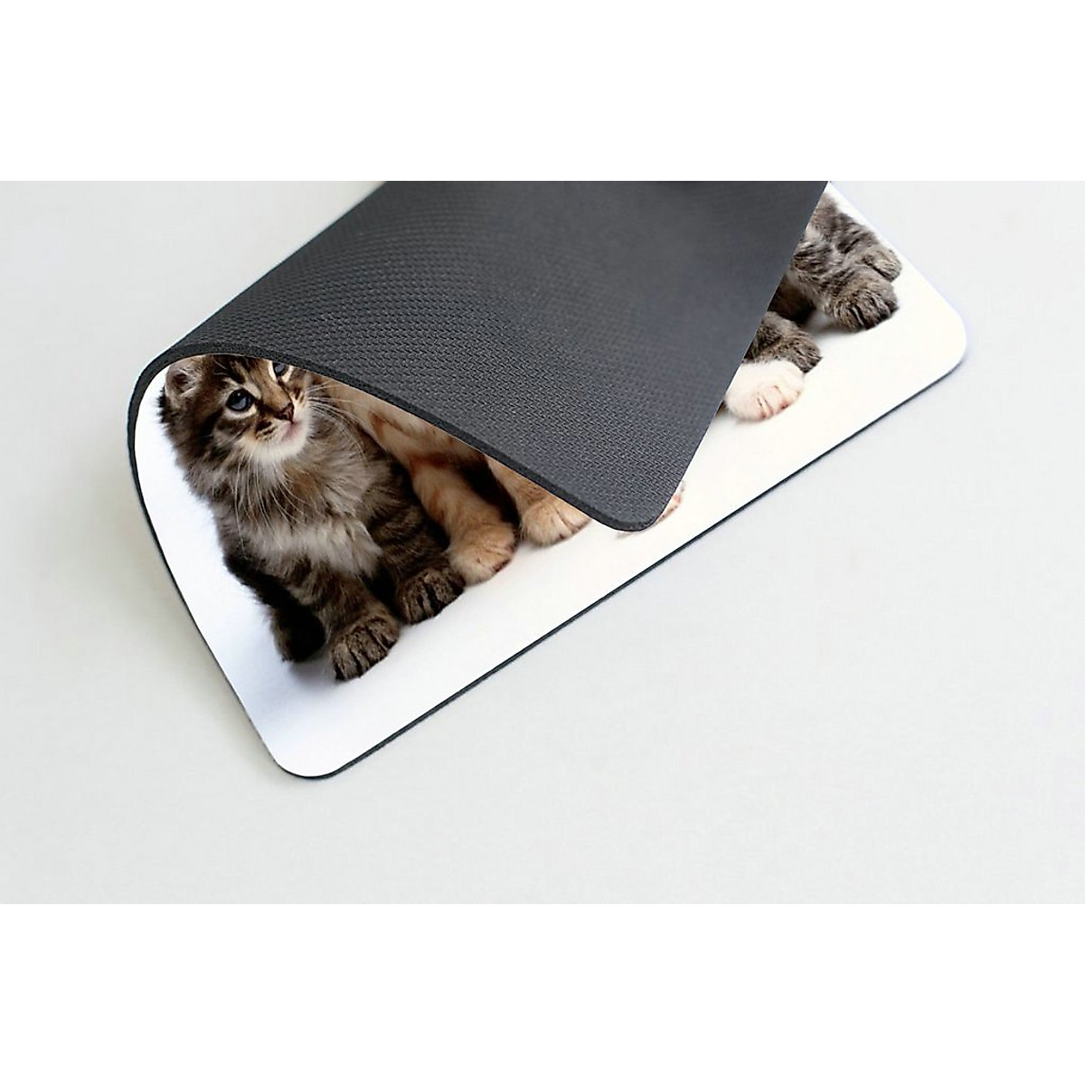Smooffly Cats Mouse pad for Computers, Kittens Family Cats Mouse Pad