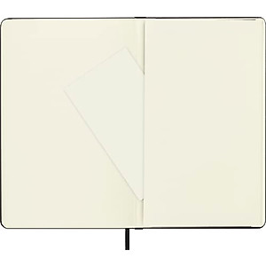 Moleskine Classic Notebook, Hard Cover, Large (5" x 8.25") Plain/Blank, Black, 240 Pages