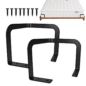 Mattress Stopper - 2 Metal Mattress Holder in Place with 8 Screws | Sturdy Murphy Bed Kit, Strong Anti Slip Mattress Gripper for Bed Frame, Adjustable Beds, Foot of Beds