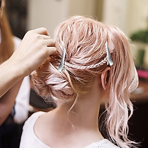 Chuangdi 200 Pieces Silver Metal Alligator Hair Clips tiny small Duckbill Teeth Bows flat Hair Clips for Women Girls Care Accessories(30 mm/ 1.2 Inch)