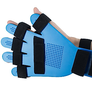 Jinon Finger Orthotics Points Fingerboard Stroke Hemiplegia Finger Training Device for Stroke/Hemiplegia/Traumatic Brain Injury(Right Hand/S) (Blue, Free Size)