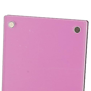 Slanted Back Photo Frame, Self Standing Photo Frame Durable Wide Application for Business Cards for Livingroom (Rose Red)