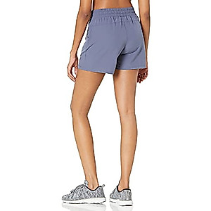 Amazon Essentials Women's Studio Woven Stretch Short, Blue Nightshadow, Large
