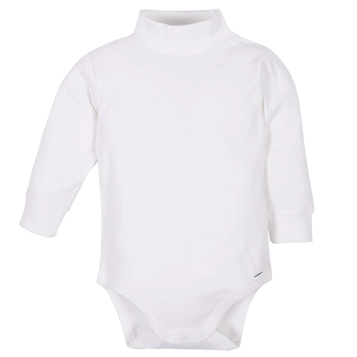 Gerber baby boys 2-pack Long Sleeve Turtleneck Onesies Bodysuits Footie, White, 3T US