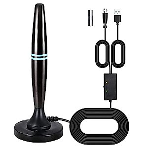 TV Antenna for Smart TV Amplified HDTV Indoor Digital Antenna Long Range TV Antenna Support 4K 1080p Fire Stick All Television Outdoor Smart TV Antenna TV