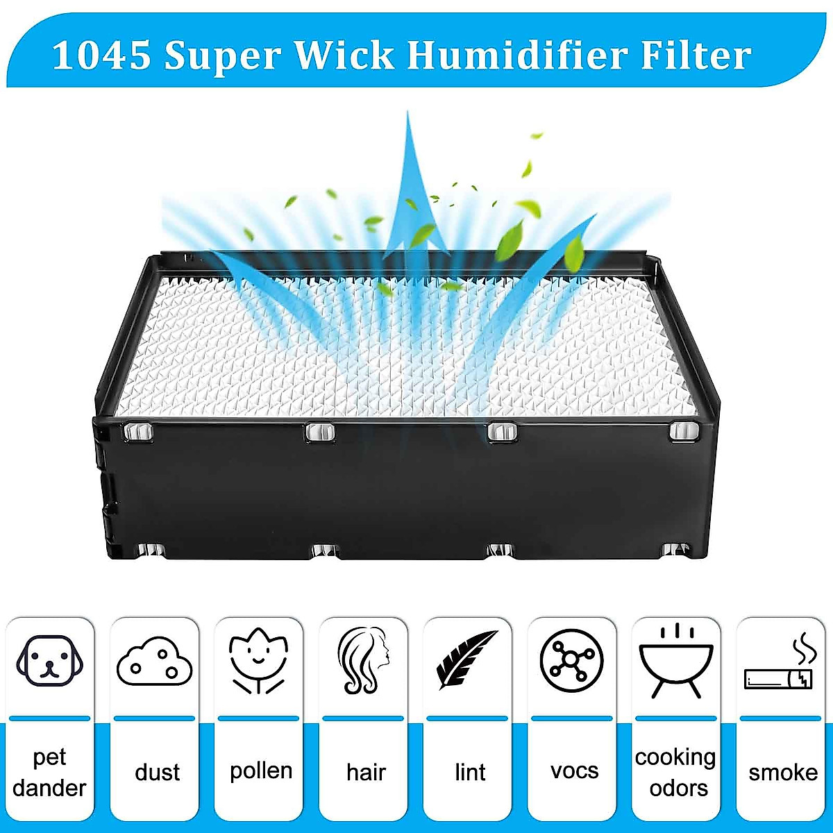 Poweka 1045 Super Wick Humidifier Filter Replacement Compatible with Essick Air AIRCARE H12300, H12300HB, H12400, H12400HB, H12600, H12600, H12001, H12AEUO, H12AUKP Series Humidifiers